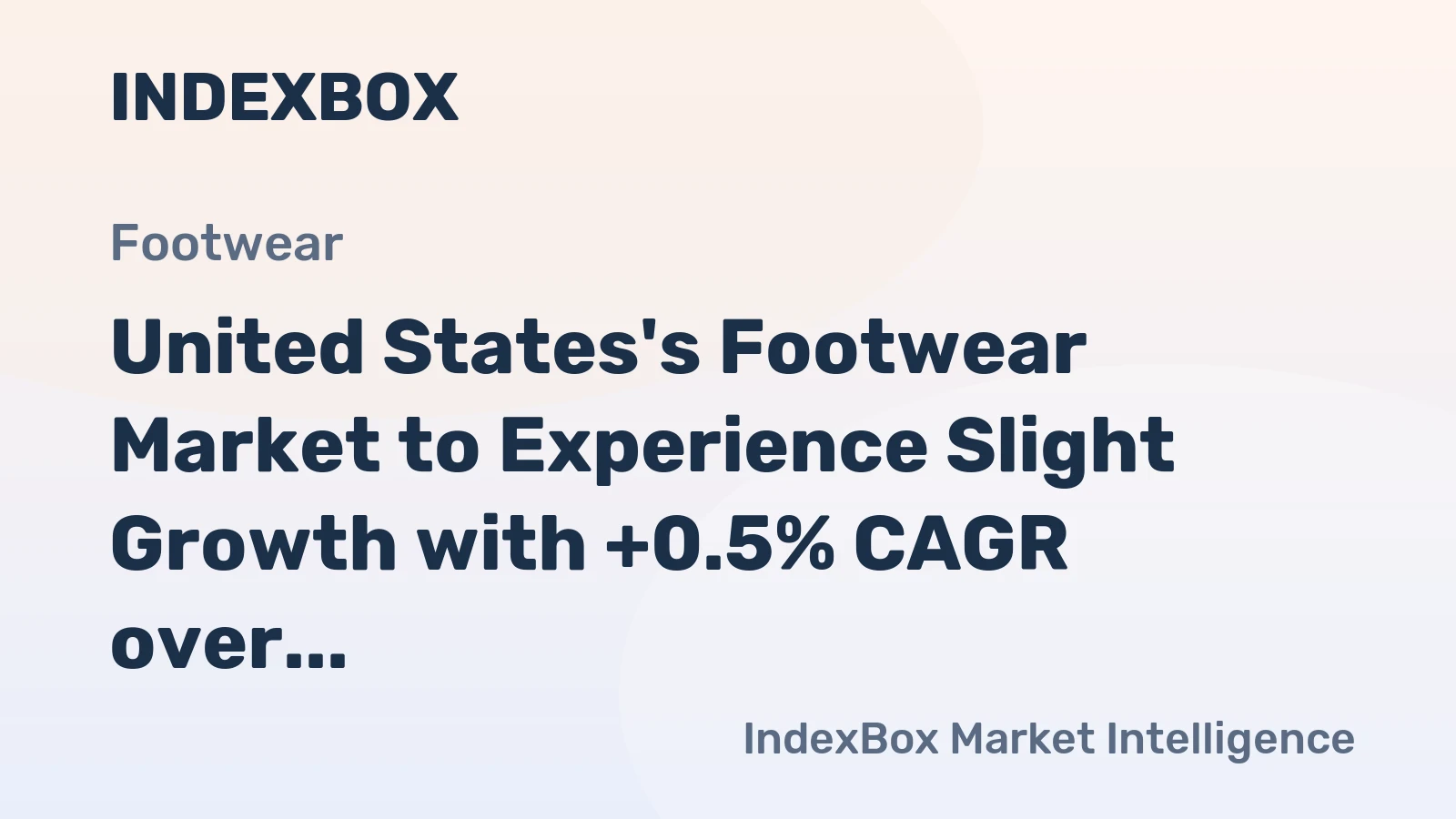 United States's Footwear Market to Experience Slight Growth with +0.5% CAGR over the Next Decade