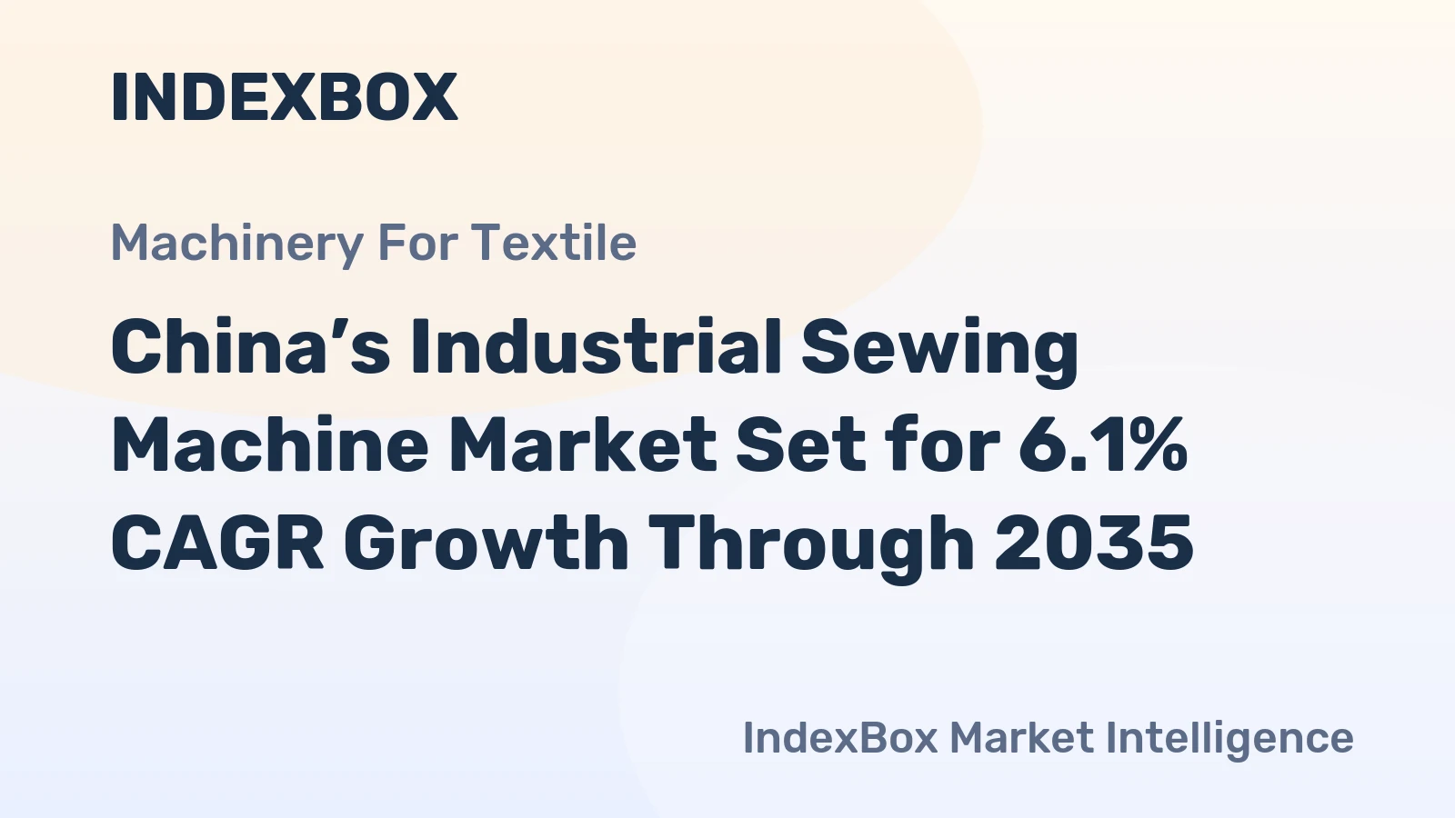 China’s Industrial Sewing Machine Market Set for 6.1% CAGR Growth Through 2035