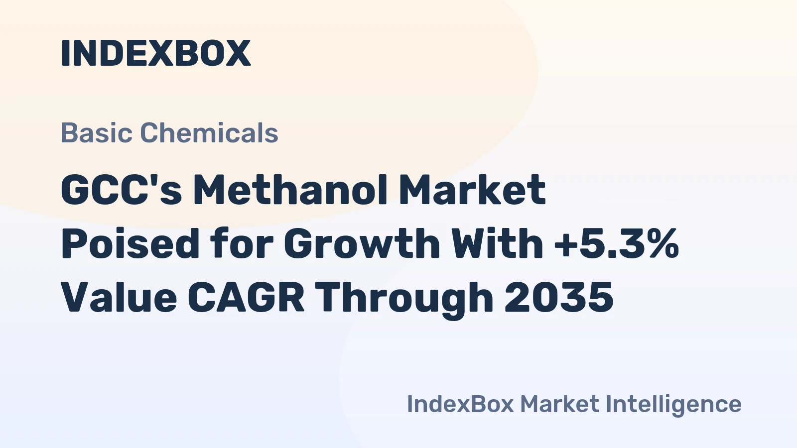 GCC's Methanol Market Poised for Growth With +5.3% Value CAGR Through 2035
