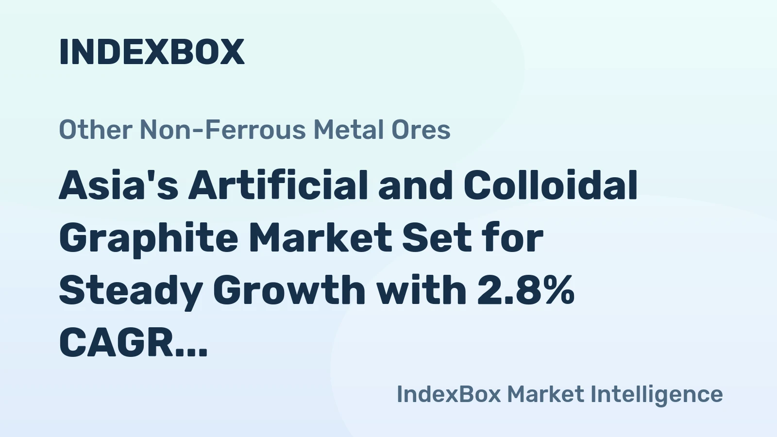 Asia's Artificial and Colloidal Graphite Market Set for Steady Growth with 2.8% CAGR Through 2035