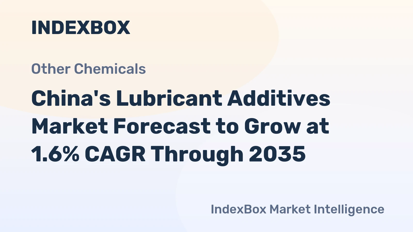 China's Lubricant Additives Market Forecast to Grow at 1.6% CAGR Through 2035