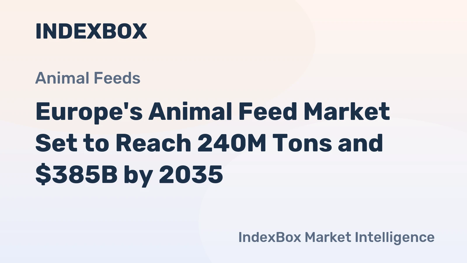 Europe's Animal Feed Market Set to Reach 240M Tons and $385B by 2035