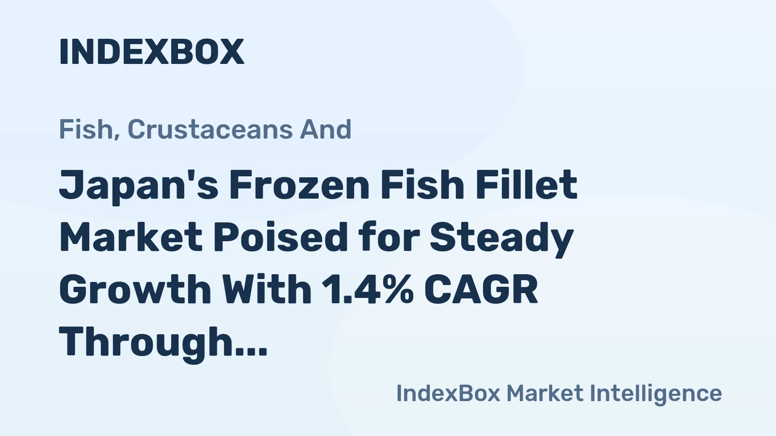 Japan's Frozen Fish Fillet Market Poised for Steady Growth With 1.4% CAGR Through 2035