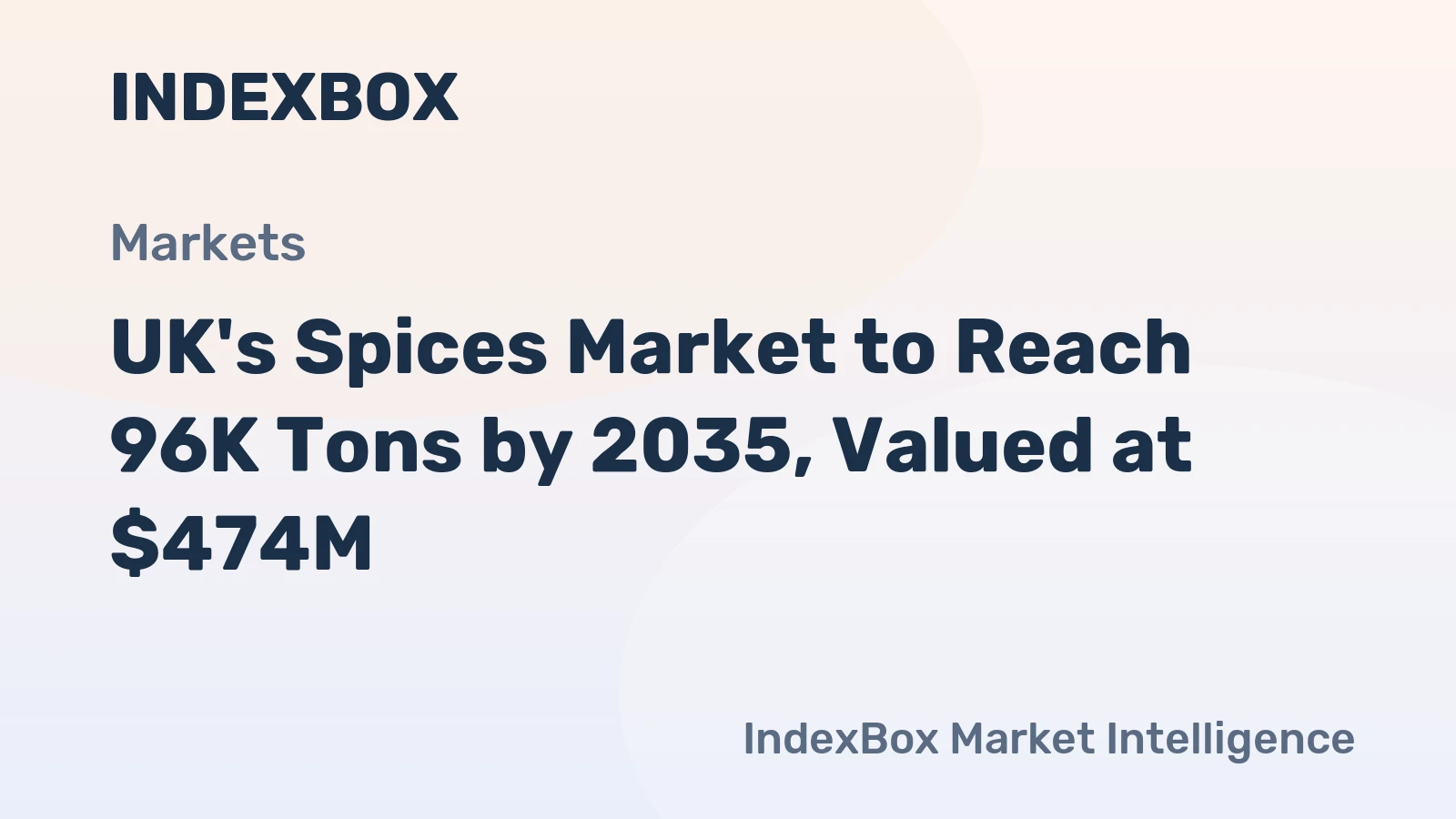 UK's Spices Market to Reach 96K Tons by 2035, Valued at $474M