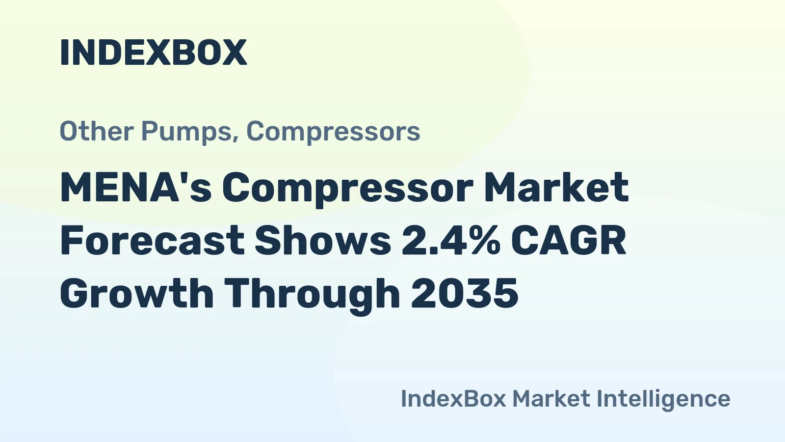 MENA's Compressor Market Forecast Shows 2.4% CAGR Growth Through 2035