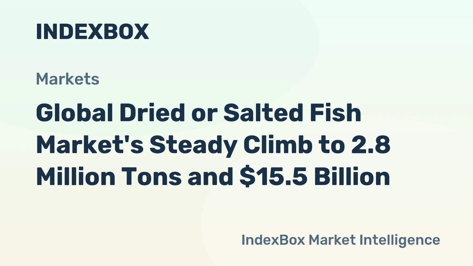 Global Dried or Salted Fish Market's Steady Climb to 2.8 Million Tons and $15.5 Billion