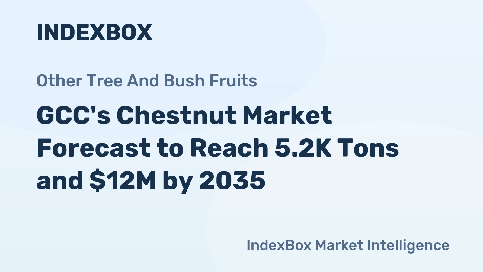 GCC's Chestnut Market Forecast to Reach 5.2K Tons and $12M by 2035
