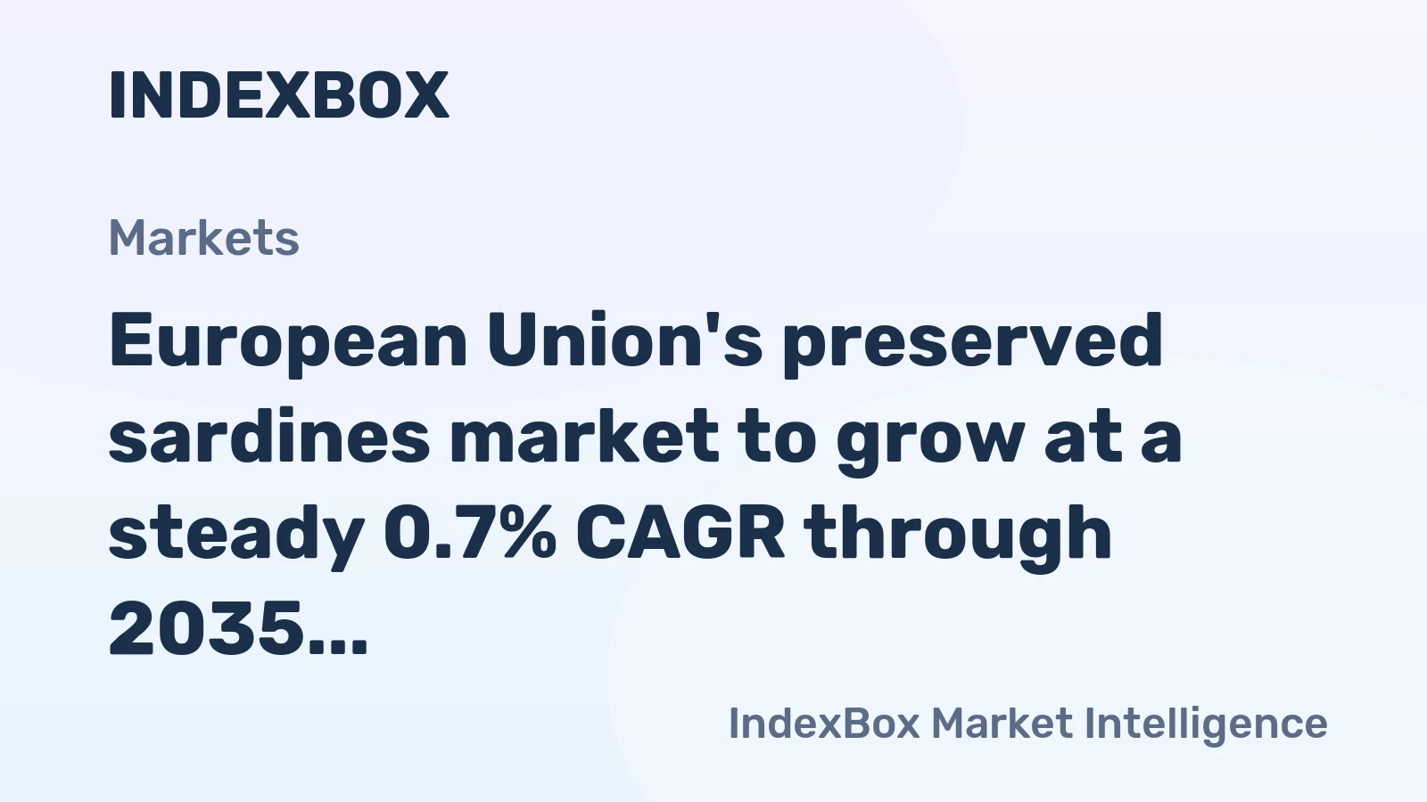 European Union's preserved sardines market to grow at a steady 0.7% CAGR through 2035, driven by sustained demand, reaching 157K tons.