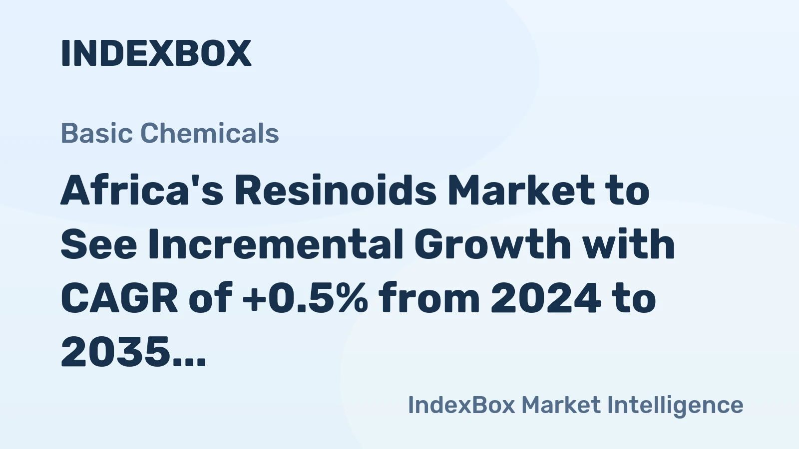 Africa's Resinoids Market to See Incremental Growth with CAGR of +0.5% from 2024 to 2035