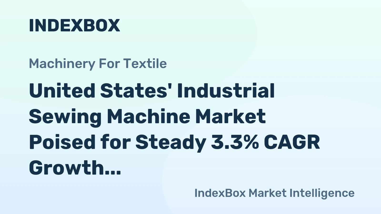 United States' Industrial Sewing Machine Market Poised for Steady 3.3% CAGR Growth Through 2035