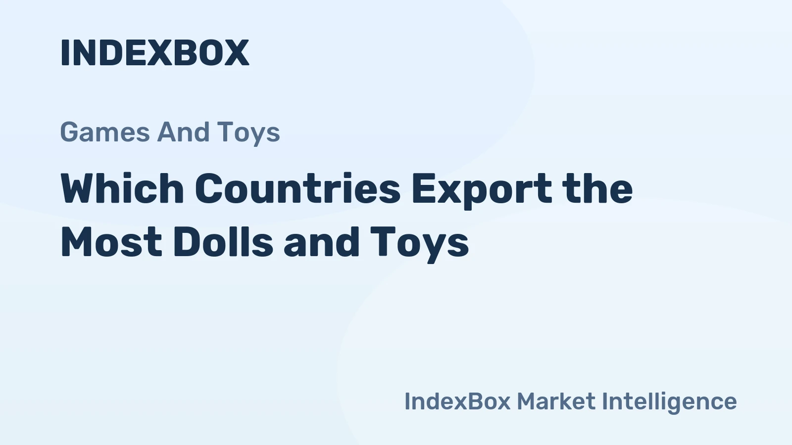 Which Countries Export the Most Dolls and Toys?