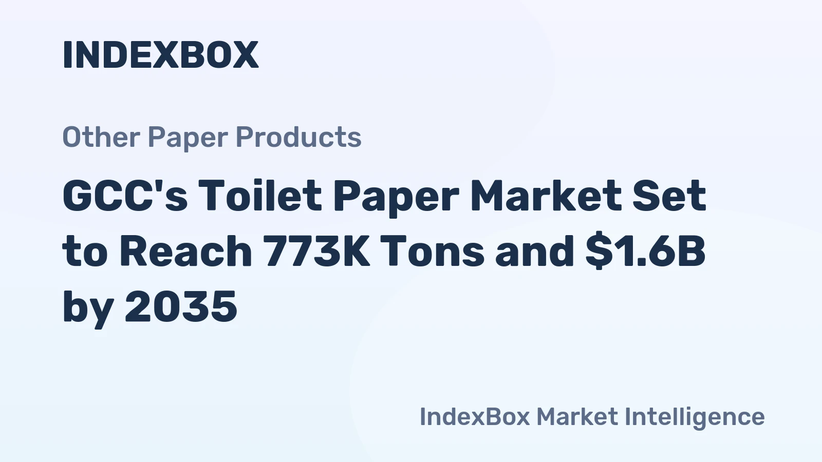 GCC's Toilet Paper Market Set to Reach 773K Tons and $1.6B by 2035