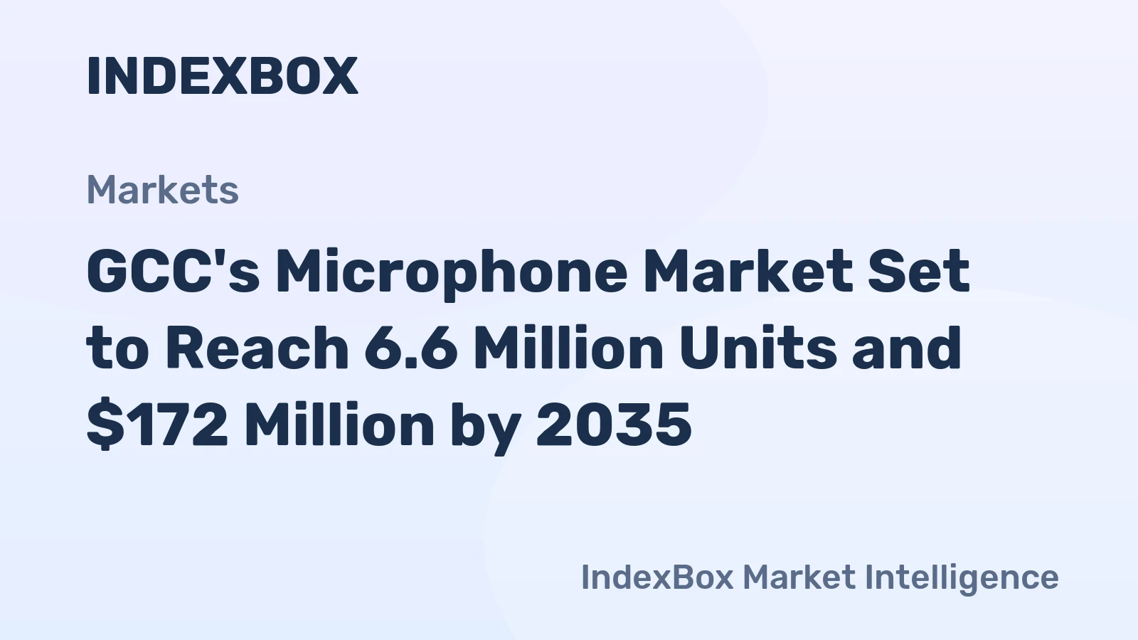 GCC's Microphone Market Set to Reach 6.6 Million Units and $172 Million by 2035