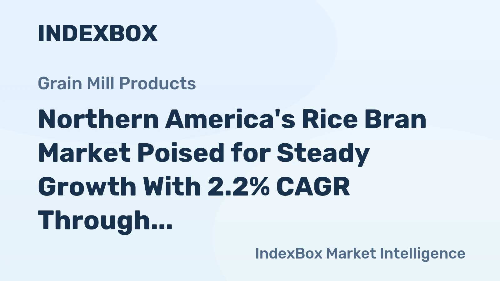 Northern America's Rice Bran Market Poised for Steady Growth With 2.2% CAGR Through 2035
