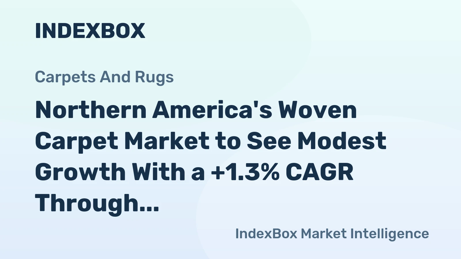 Northern America's Woven Carpet Market to See Modest Growth With a +1.3% CAGR Through 2035