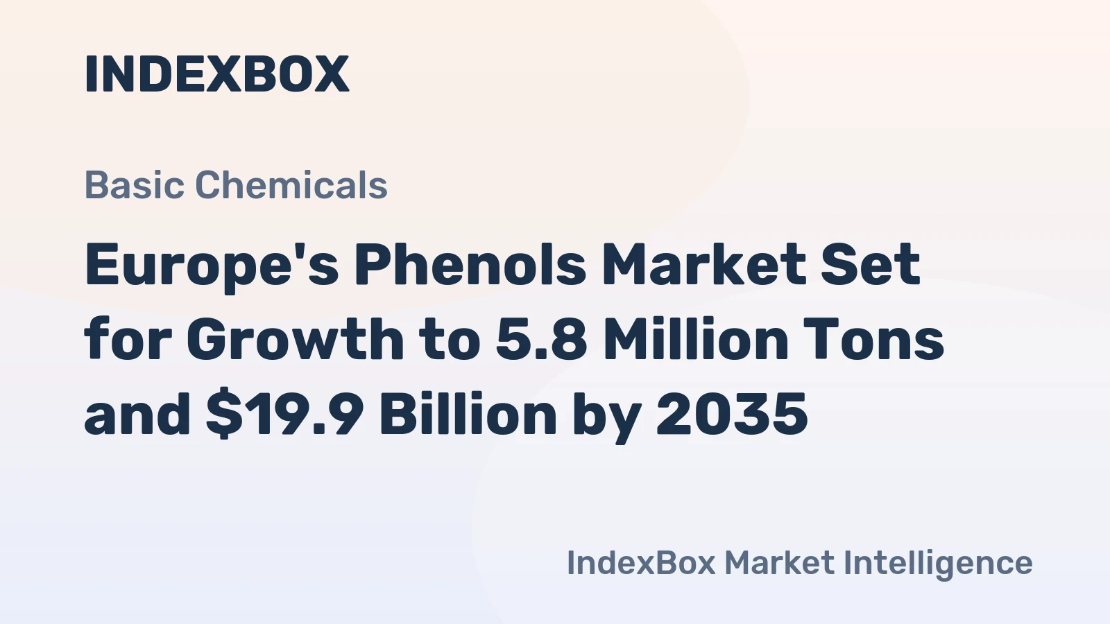 Europe's Phenols Market Set for Growth to 5.8 Million Tons and $19.9 Billion by 2035