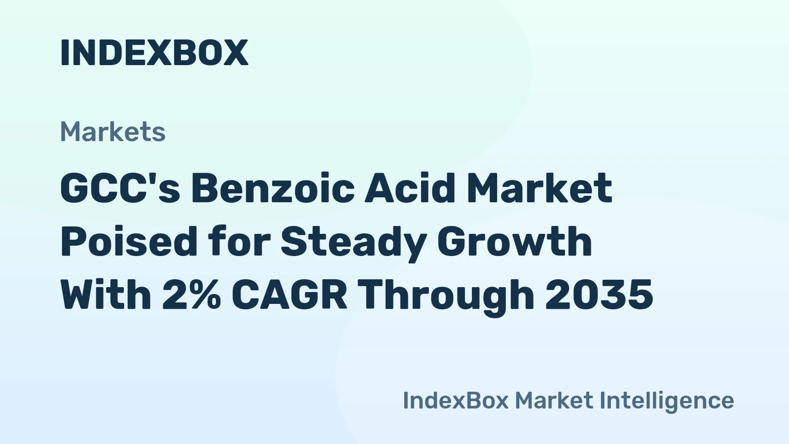 GCC's Benzoic Acid Market Poised for Steady Growth With 2% CAGR Through 2035