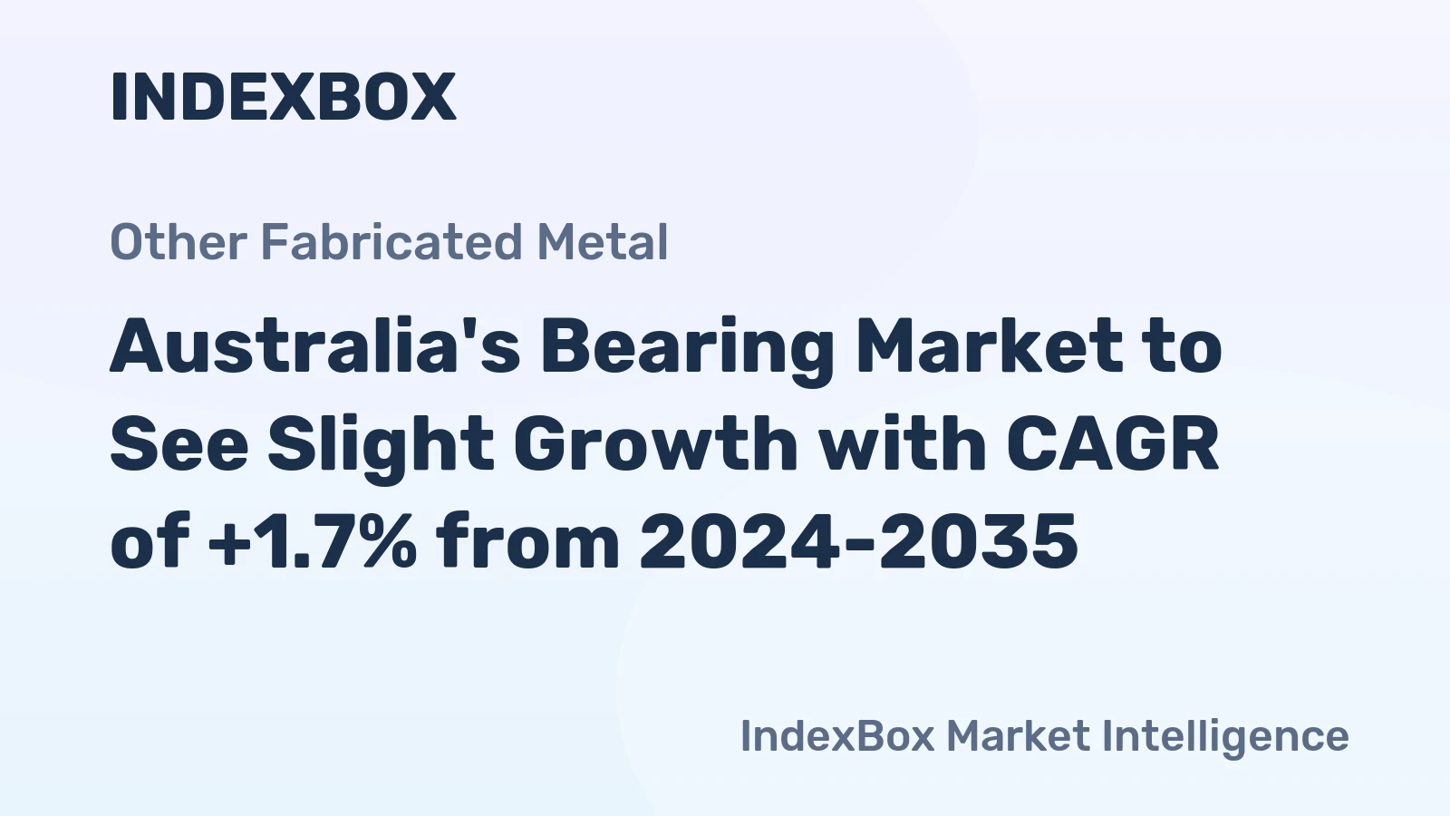 Australia's Bearing Market to See Slight Growth with CAGR of +1.7% from 2024-2035