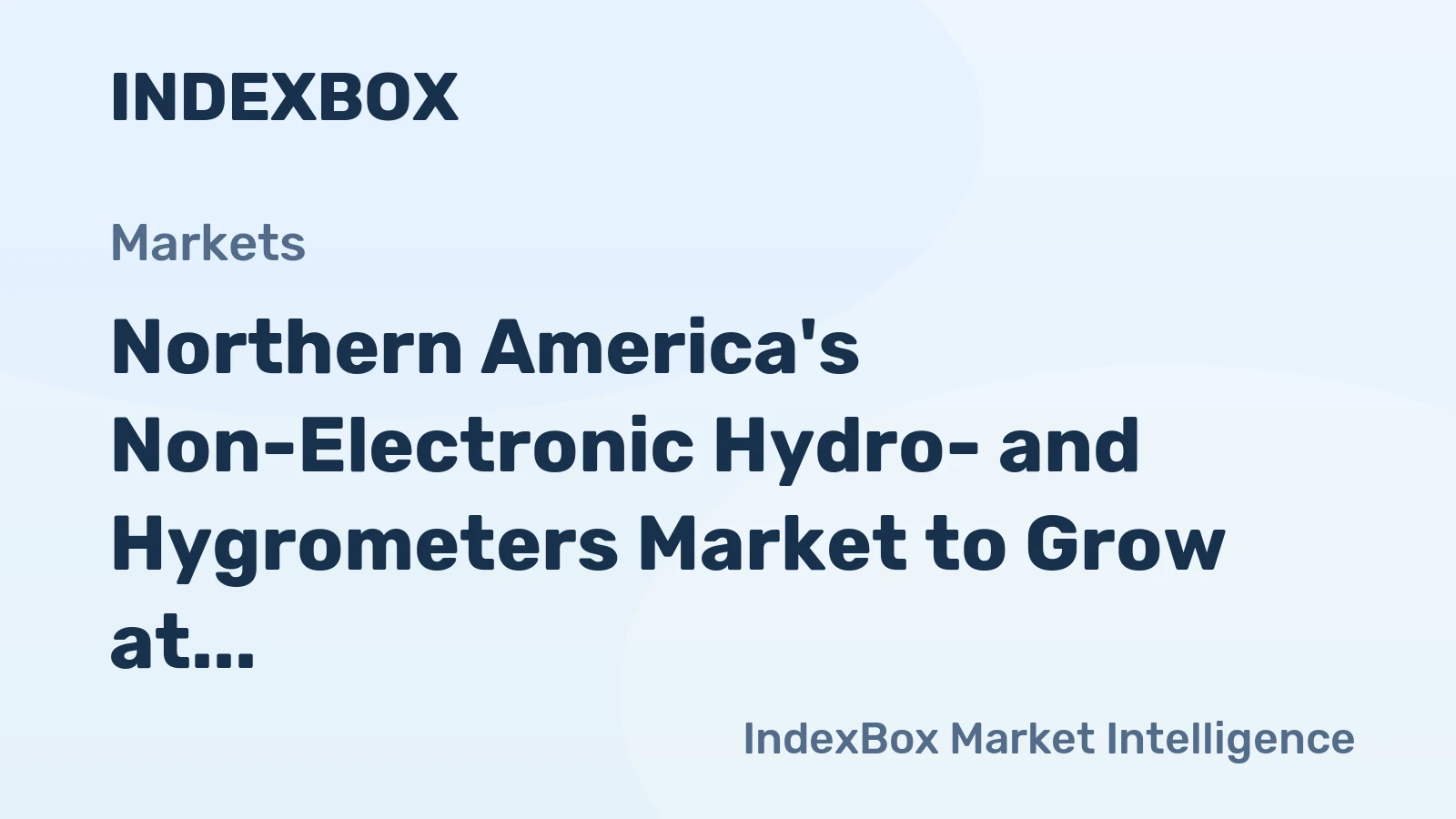 Northern America's Non-Electronic Hydro- and Hygrometers Market to Grow at +1.3% CAGR Over Next Decade