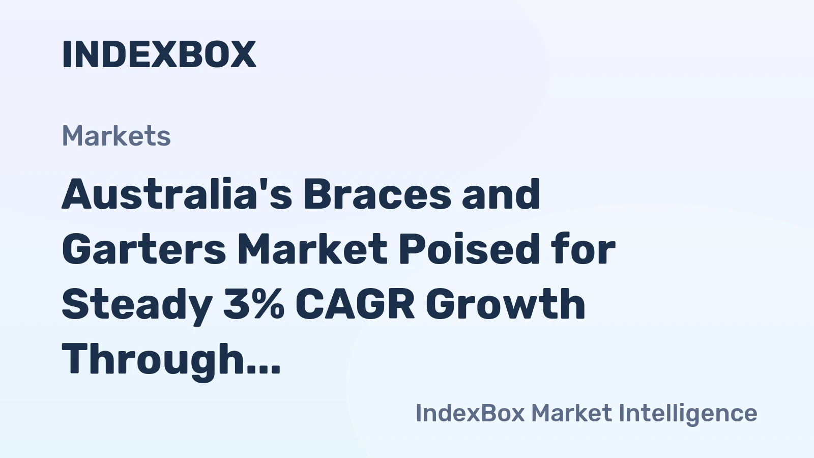 Australia's Braces and Garters Market Poised for Steady 3% CAGR Growth Through 2035