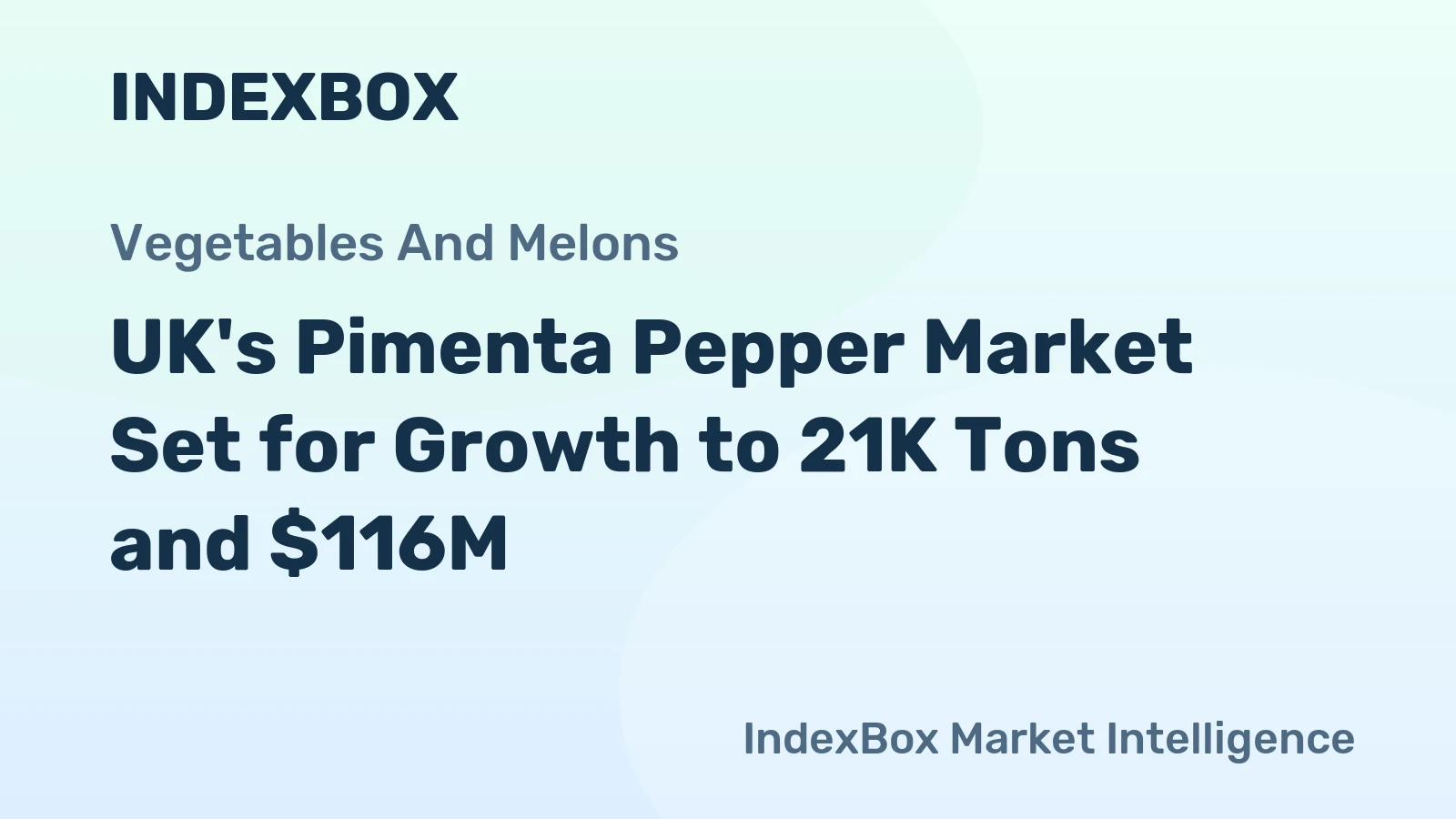 UK's Pimenta Pepper Market Set for Growth to 21K Tons and $116M