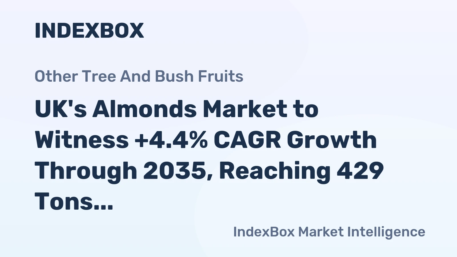 UK's Almonds Market to Witness +4.4% CAGR Growth Through 2035, Reaching 429 Tons