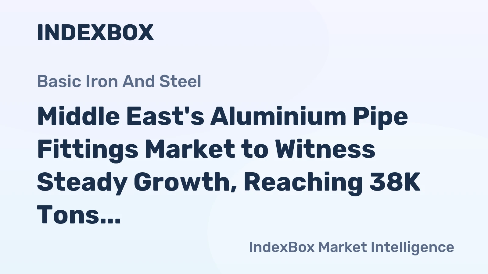 Middle East's Aluminium Pipe Fittings Market to Witness Steady Growth, Reaching 38K Tons by 2035 with a Value of $407M