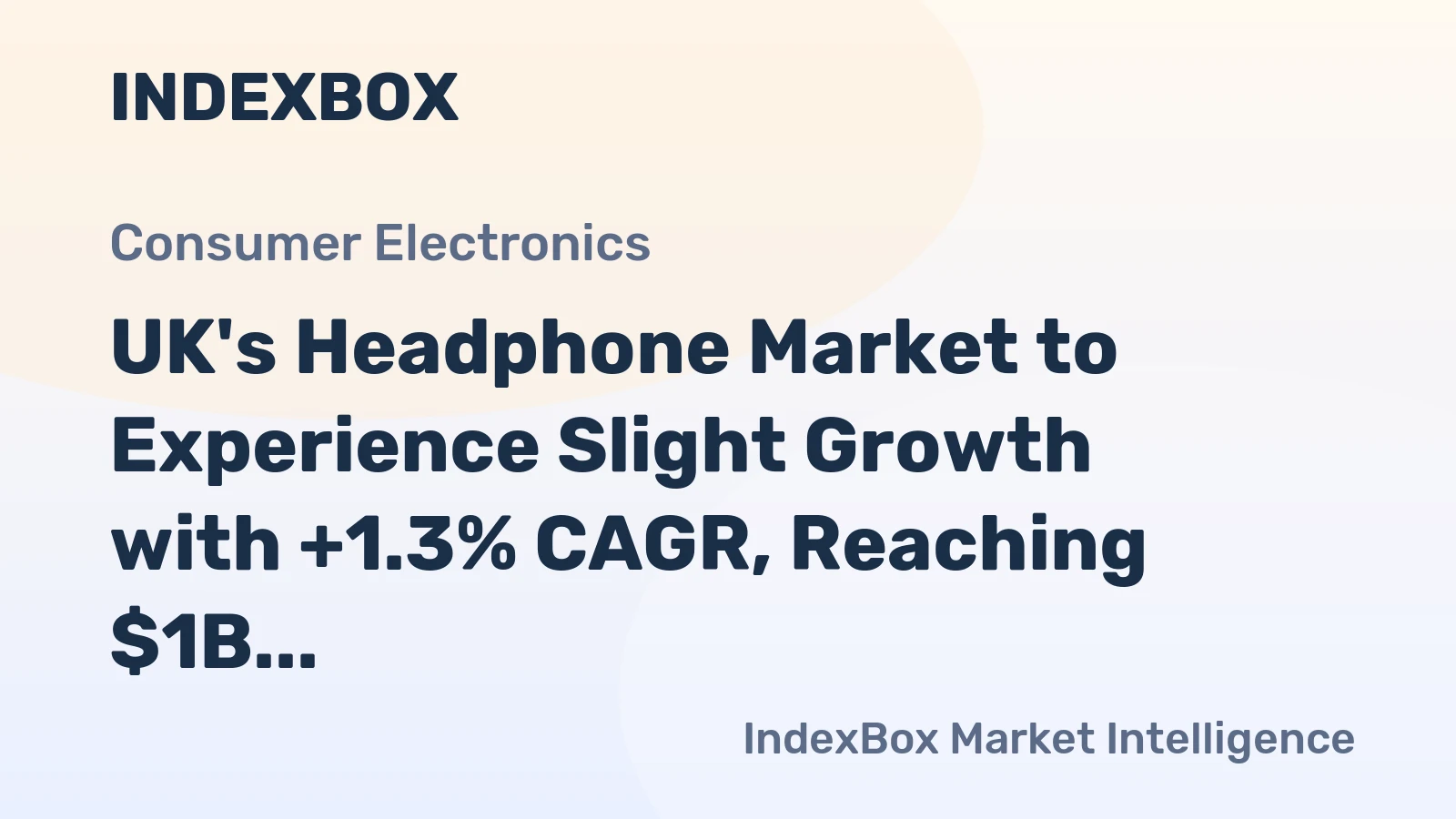 UK's Headphone Market to Experience Slight Growth with +1.3% CAGR, Reaching $1B by 2035