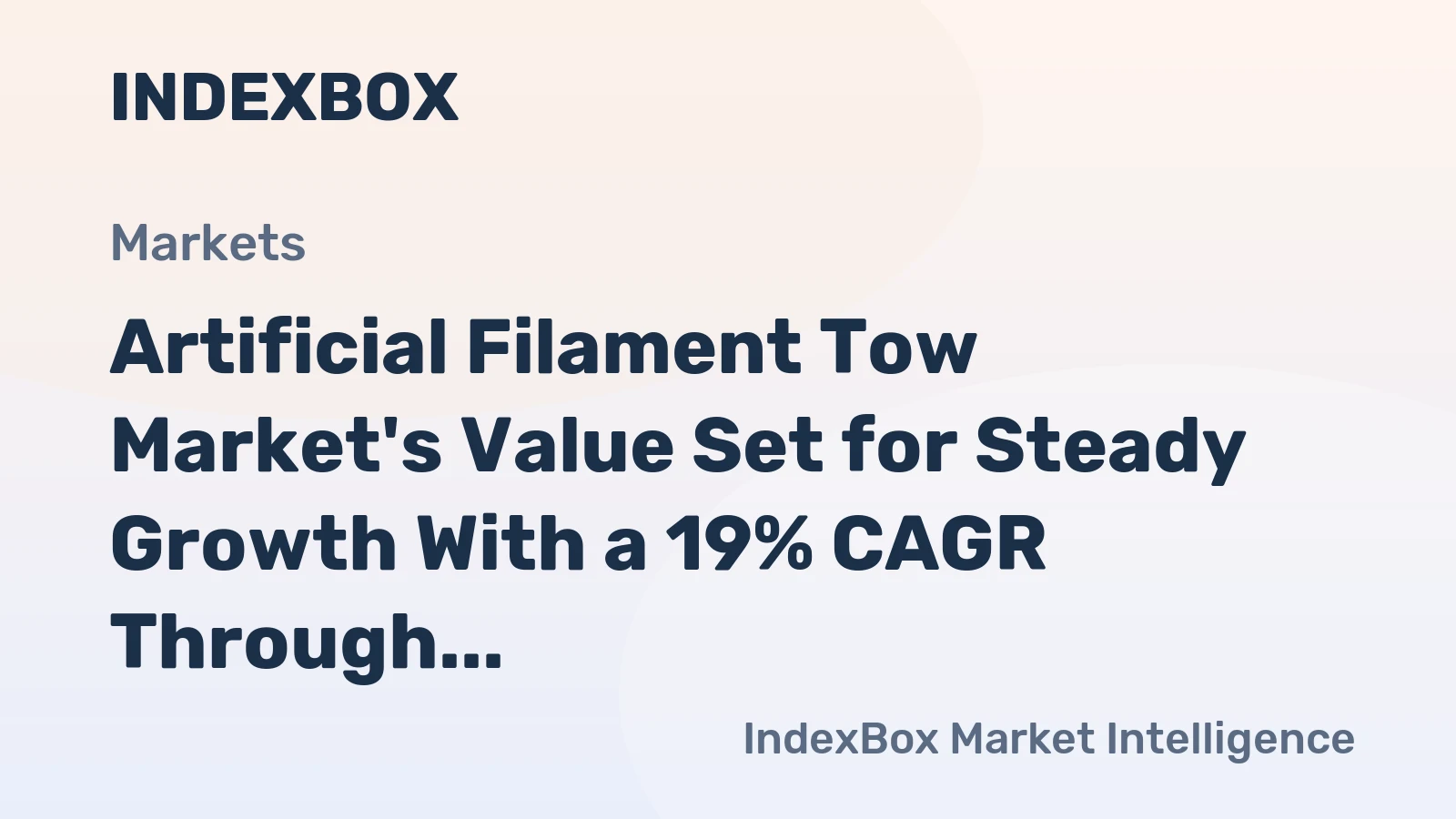Artificial Filament Tow Market's Value Set for Steady Growth With a 19% CAGR Through 2035