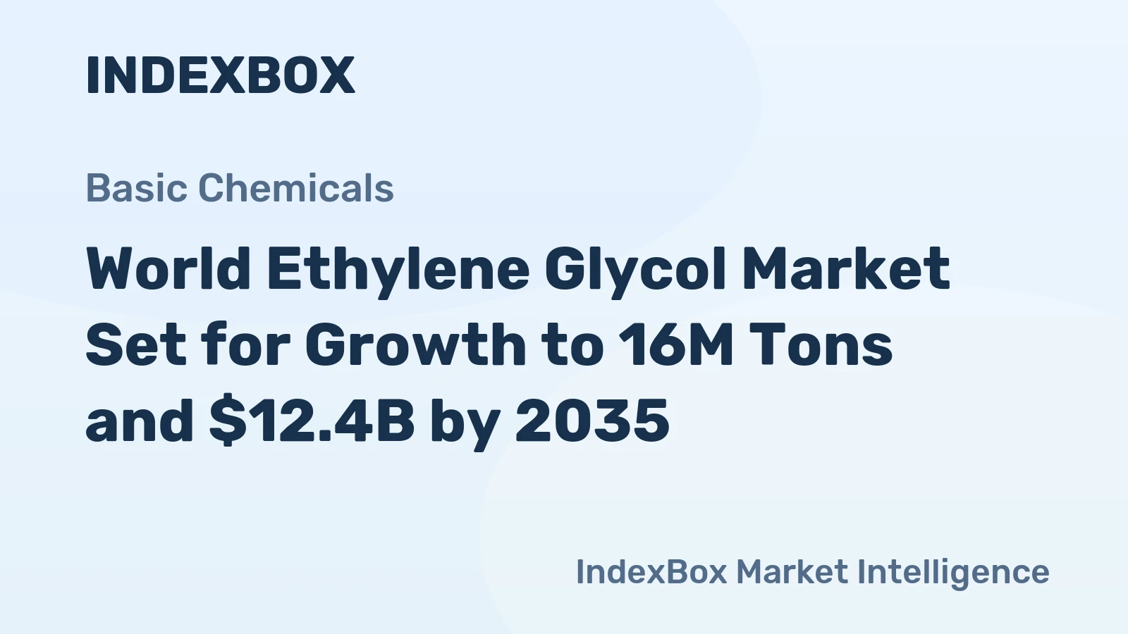 World Ethylene Glycol Market Set for Growth to 16M Tons and $12.4B by 2035