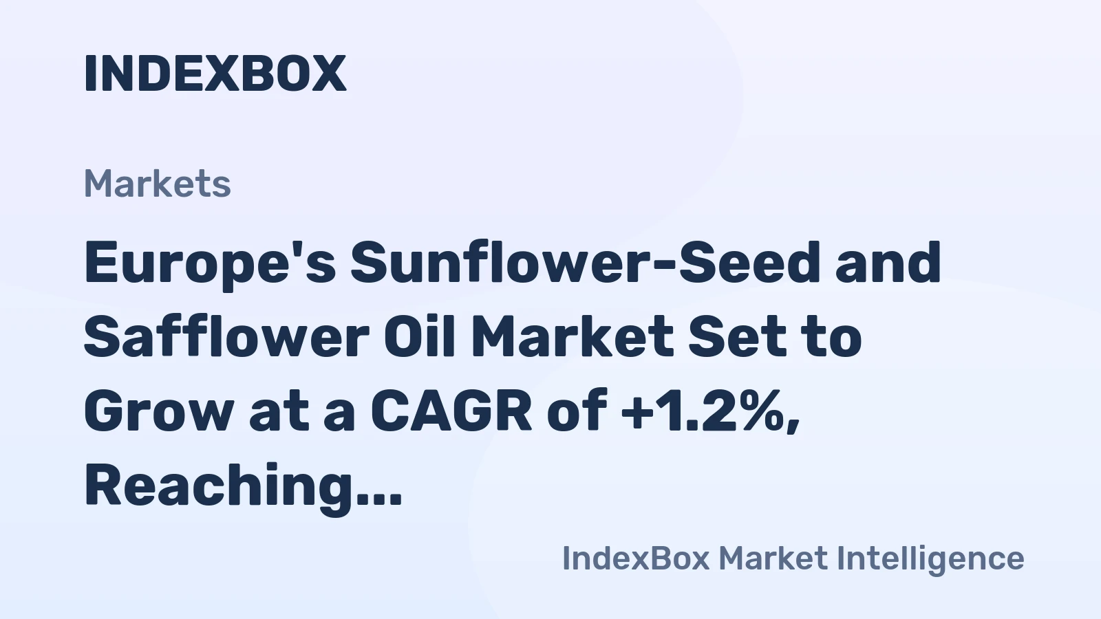 Europe's Sunflower-Seed and Safflower Oil Market Set to Grow at a CAGR of +1.2%, Reaching 16M Tons by 2035