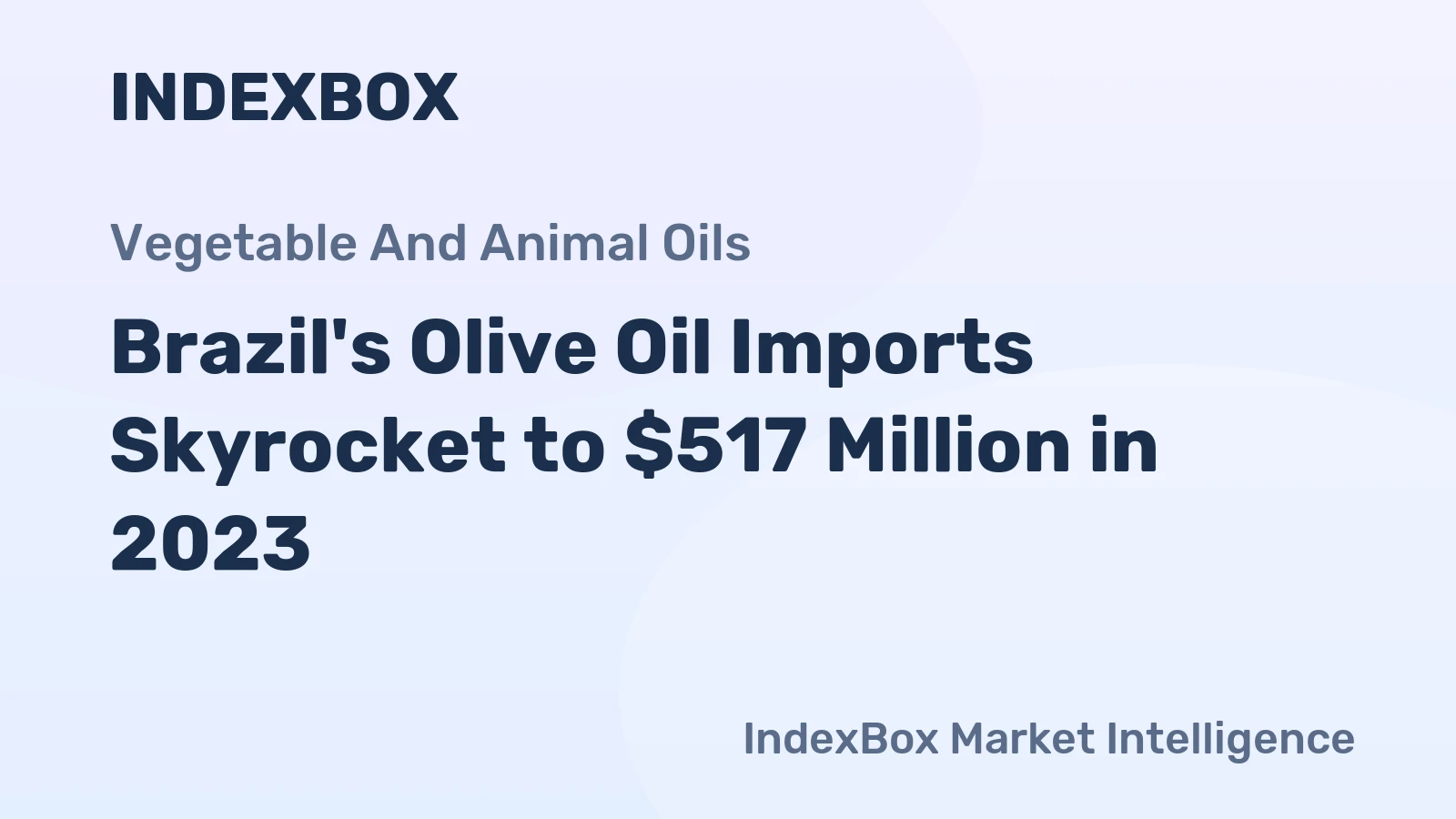 Brazil's Olive Oil Imports Skyrocket to $517 Million in 2023