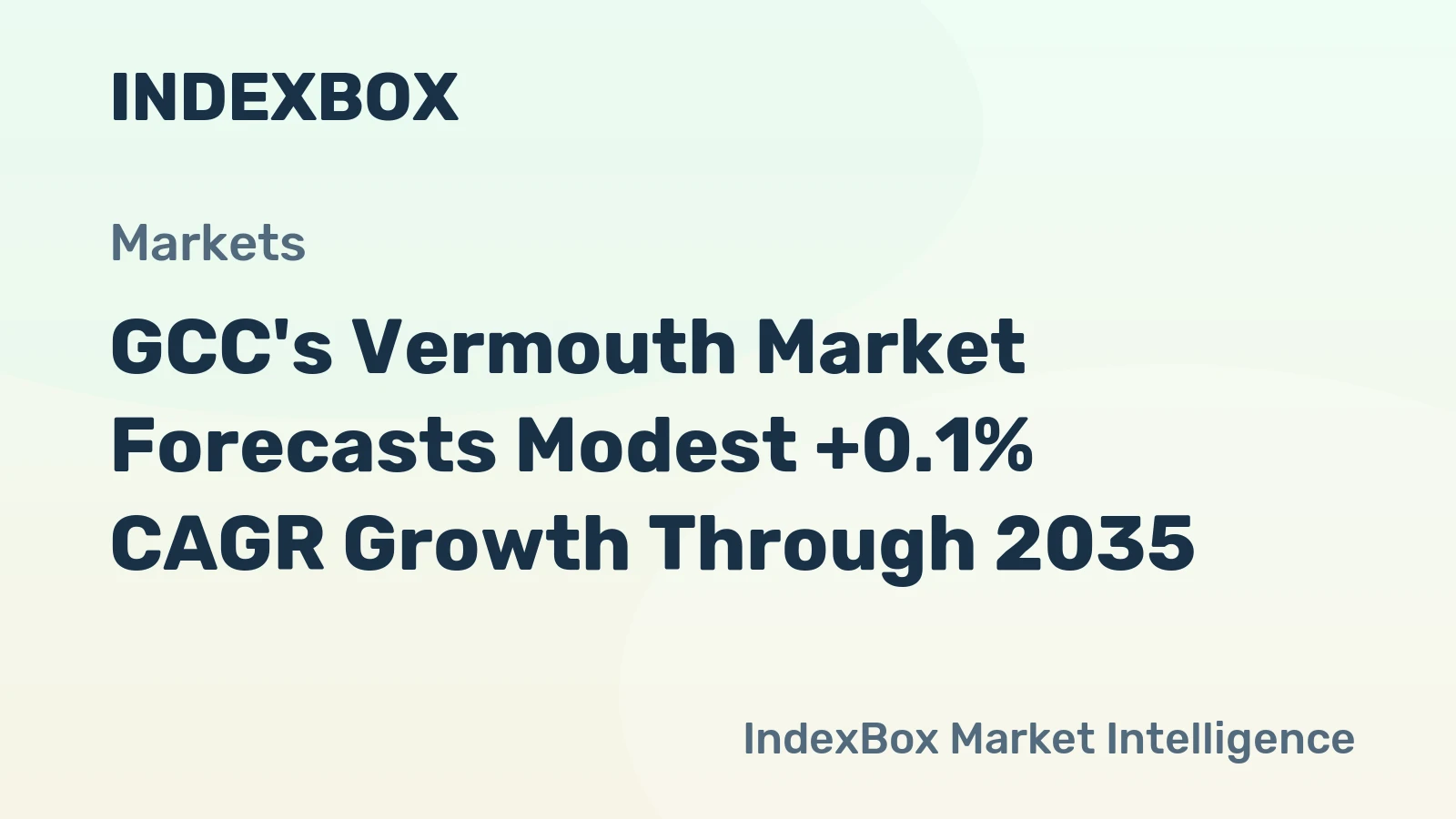 GCC's Vermouth Market Forecasts Modest +0.1% CAGR Growth Through 2035