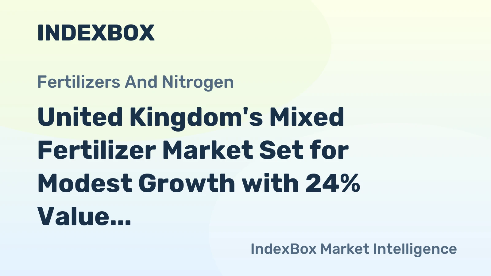 United Kingdom's Mixed Fertilizer Market Set for Modest Growth with 24% Value CAGR Through 2035