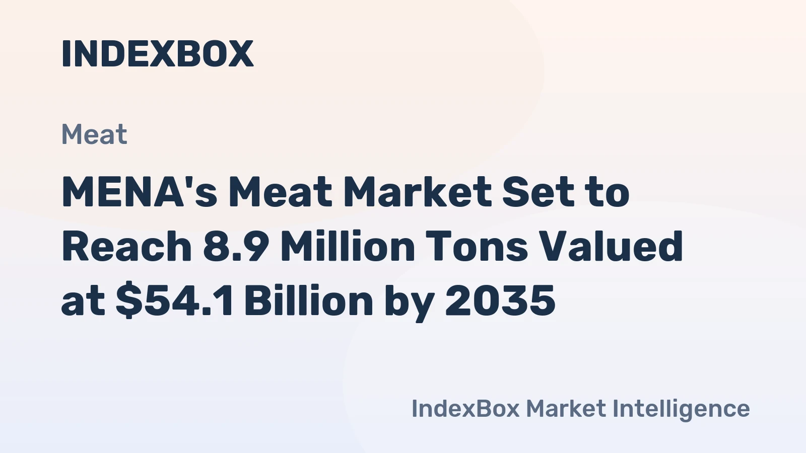 MENA's Meat Market Set to Reach 8.9 Million Tons Valued at $54.1 Billion by 2035