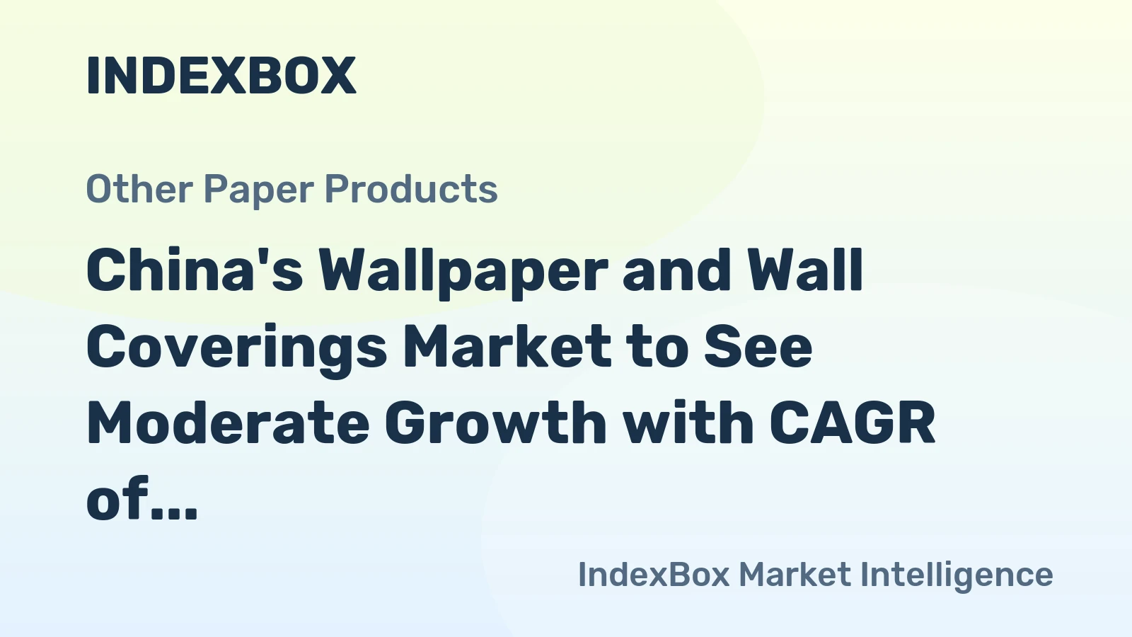 China's Wallpaper and Wall Coverings Market to See Moderate Growth with CAGR of +1.1%