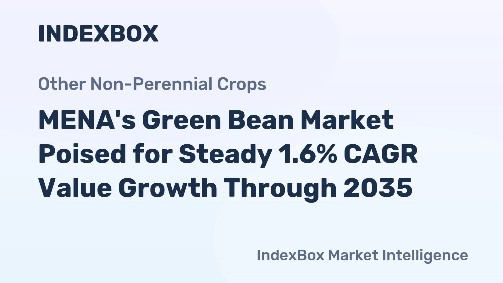 MENA's Green Bean Market Poised for Steady 1.6% CAGR Value Growth Through 2035
