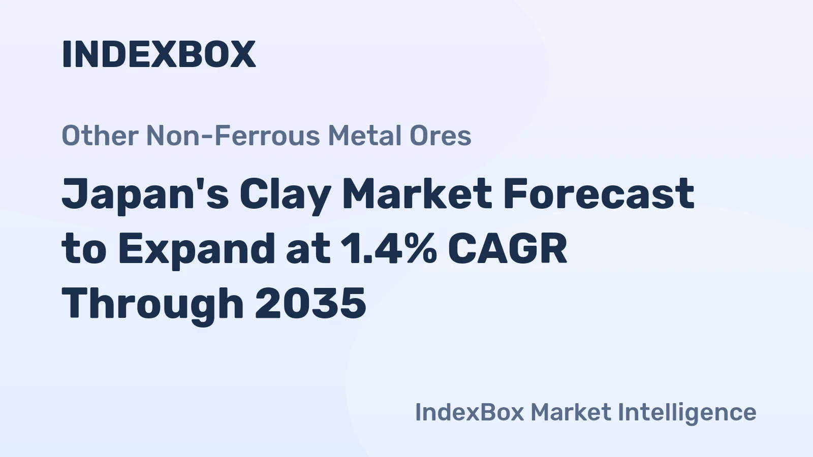 Japan's Clay Market Forecast to Expand at 1.4% CAGR Through 2035
