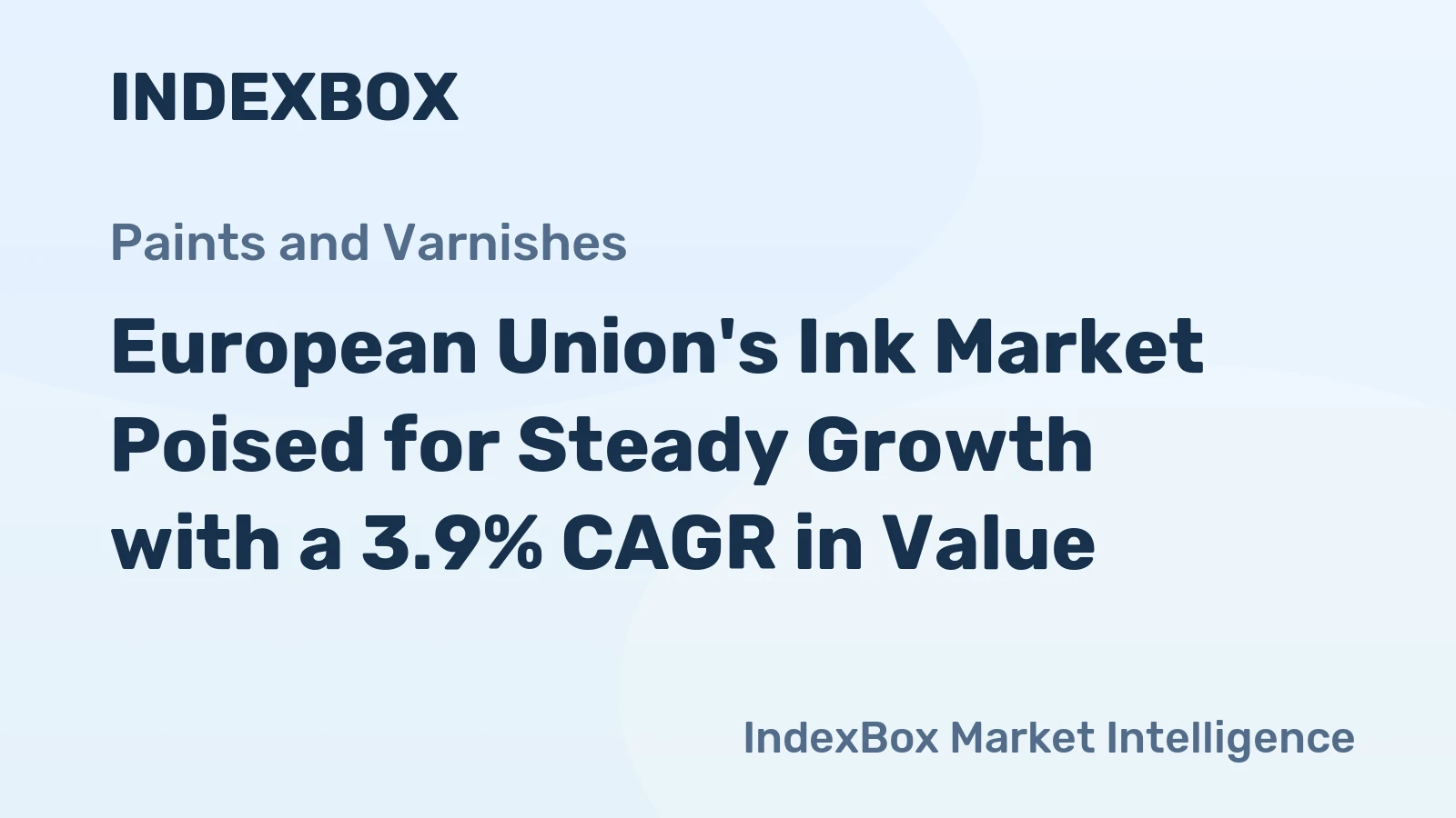 European Union's Ink Market Poised for Steady Growth with a 3.9% CAGR in Value