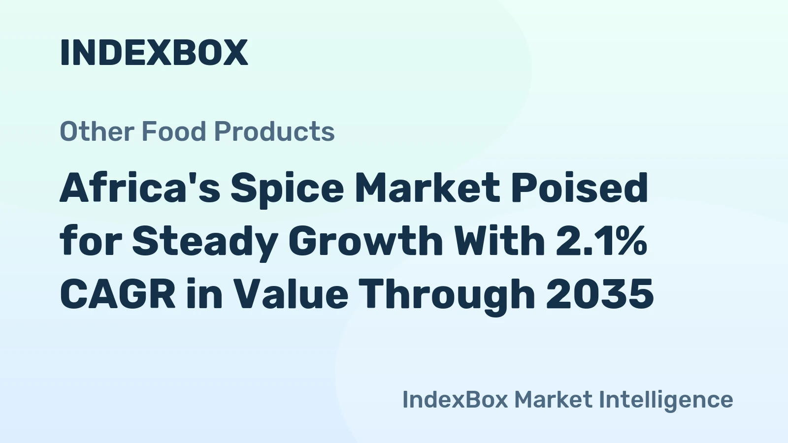 Africa's Spice Market Poised for Steady Growth With 2.1% CAGR in Value Through 2035