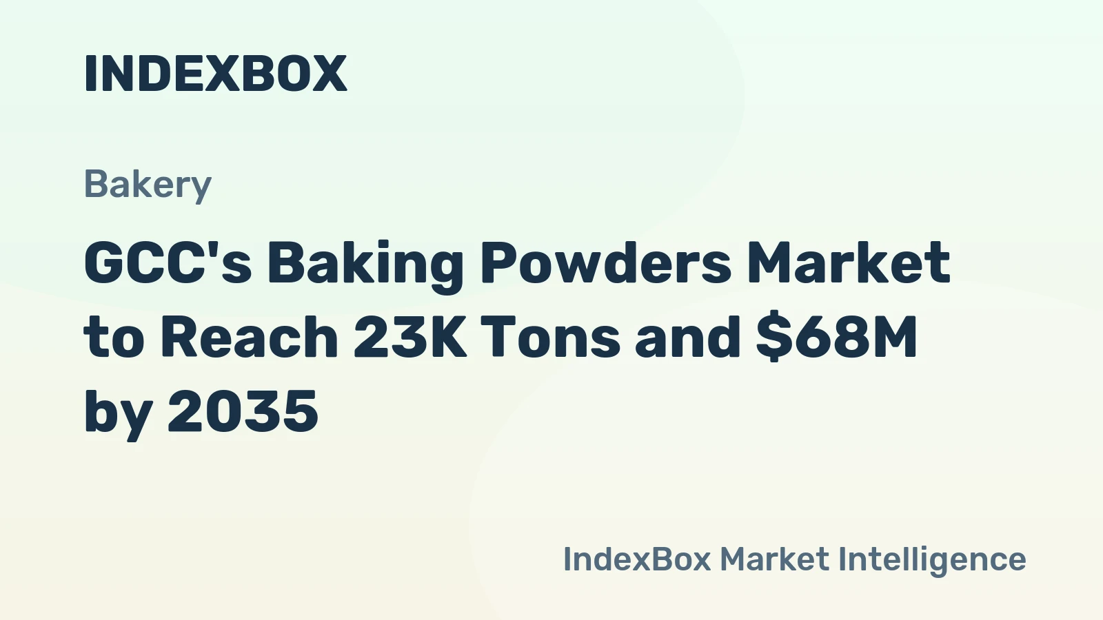 GCC's Baking Powders Market to Reach 23K Tons and $68M by 2035