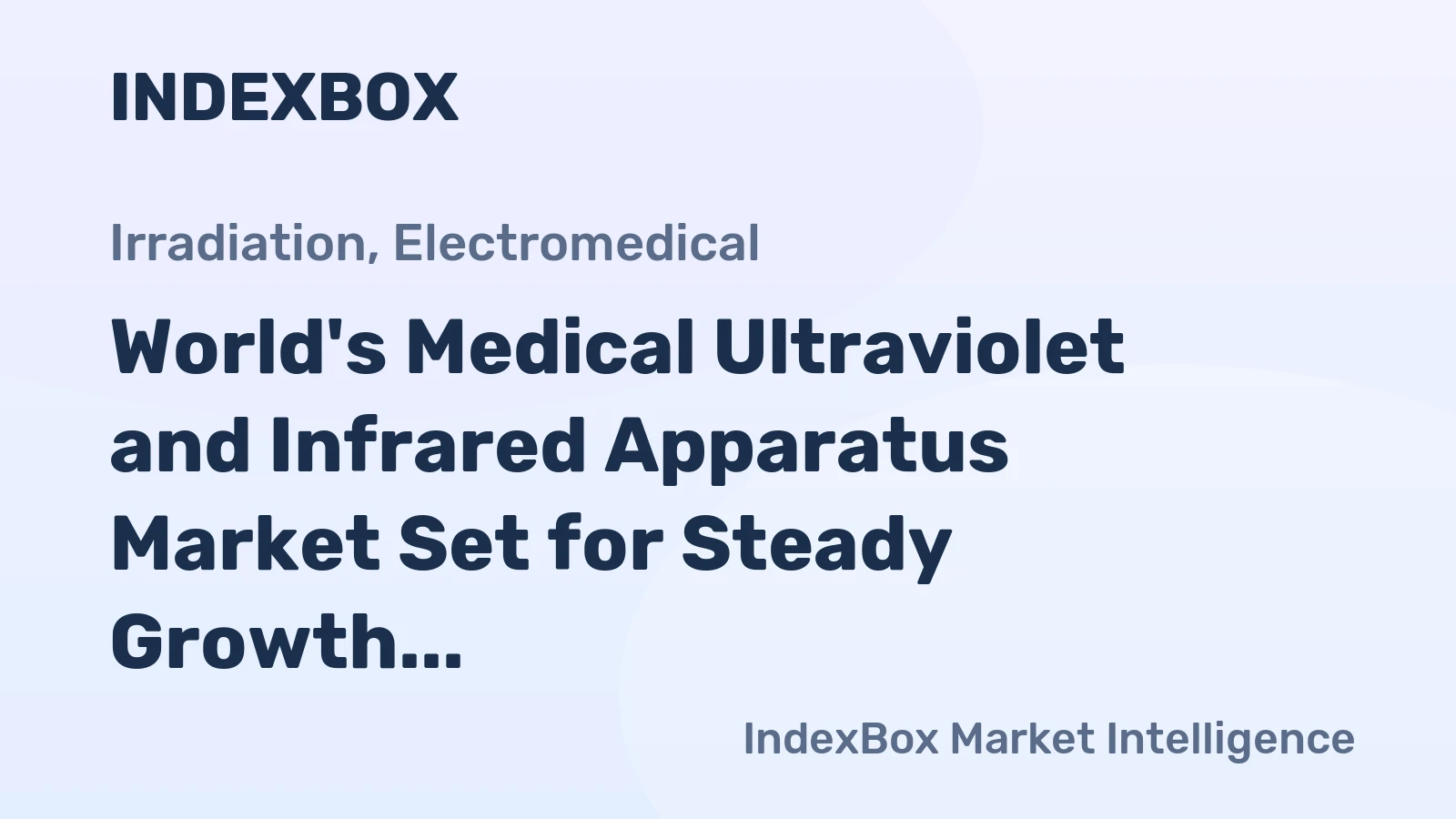 World's Medical Ultraviolet and Infrared Apparatus Market Set for Steady Growth with a 2.2% CAGR