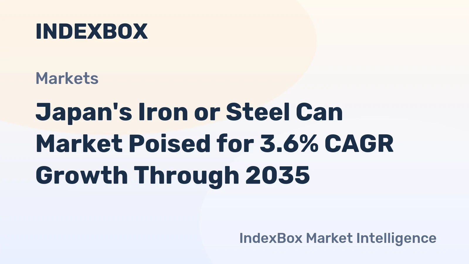 Japan's Iron or Steel Can Market Poised for 3.6% CAGR Growth Through 2035