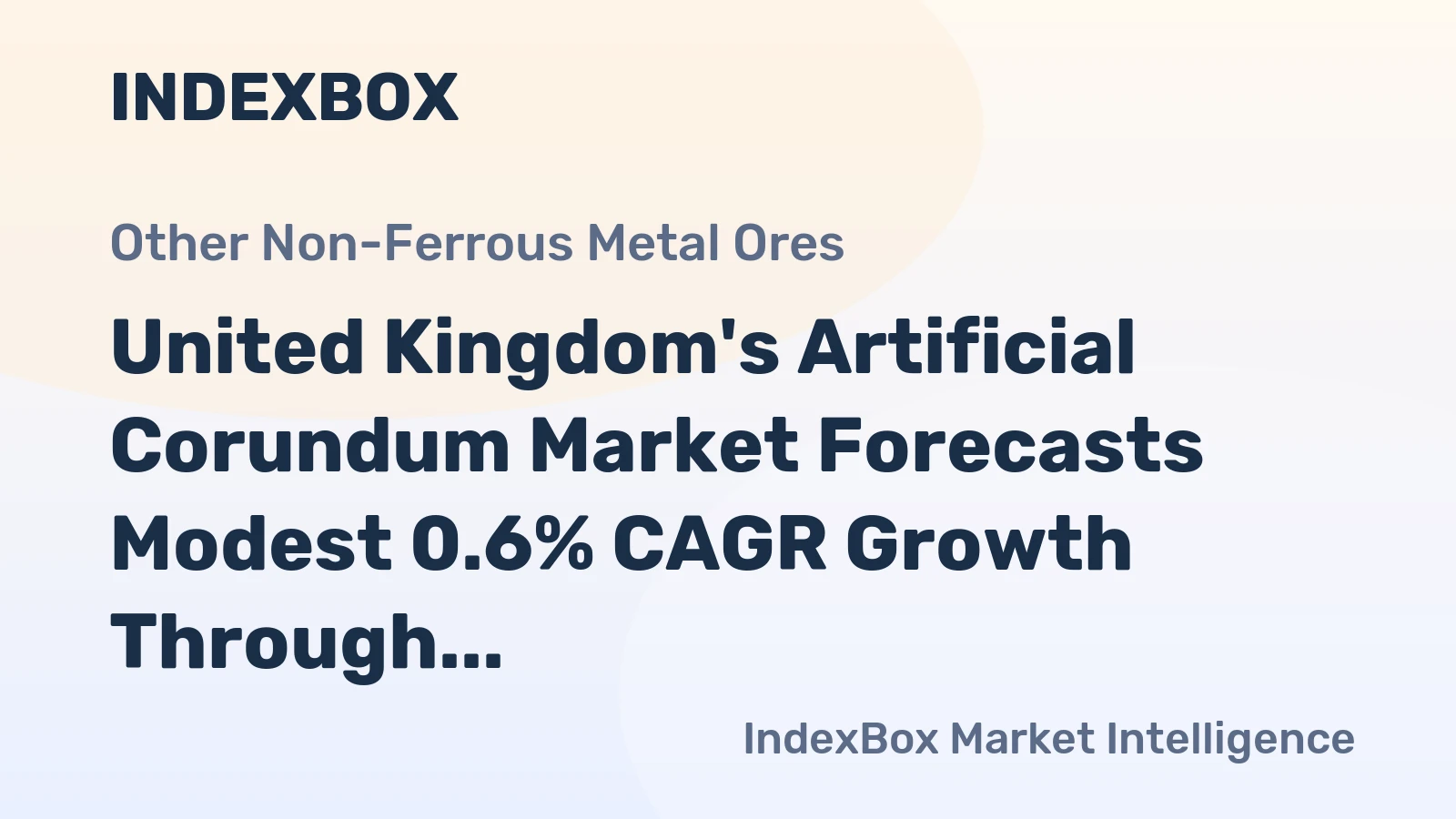United Kingdom's Artificial Corundum Market Forecasts Modest 0.6% CAGR Growth Through 2035