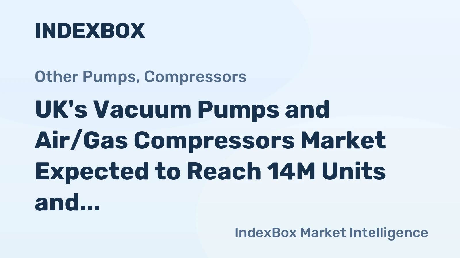 UK's Vacuum Pumps and Air/Gas Compressors Market Expected to Reach 14M Units and $672M by 2035