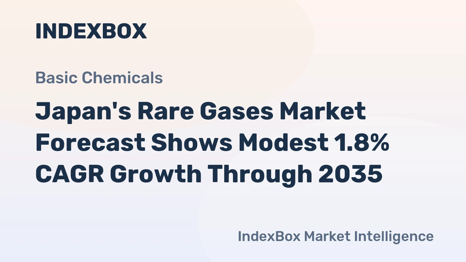 Japan's Rare Gases Market Forecast Shows Modest 1.8% CAGR Growth Through 2035