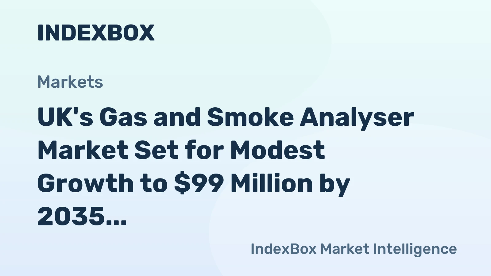 UK's Gas and Smoke Analyser Market Set for Modest Growth to $99 Million by 2035