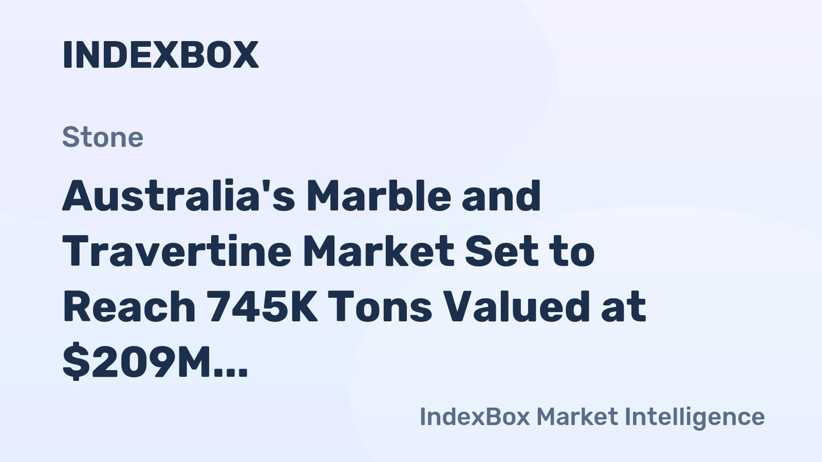 Australia's Marble and Travertine Market Set to Reach 745K Tons Valued at $209M by 2035
