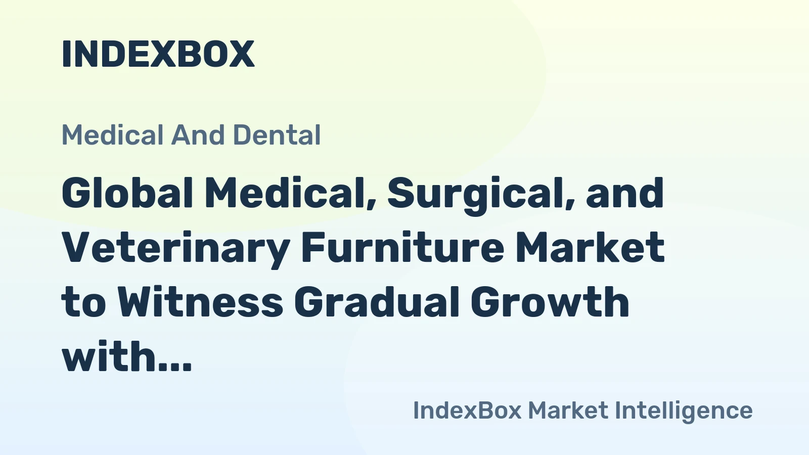 Global Medical, Surgical, and Veterinary Furniture Market to Witness Gradual Growth with a CAGR of +0.4% from 2024 to 2035