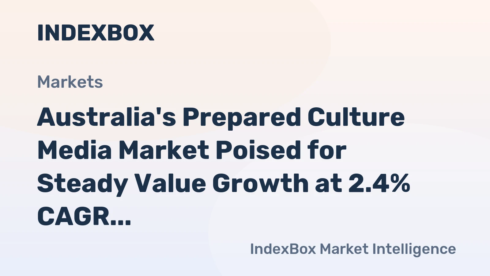 Australia's Prepared Culture Media Market Poised for Steady Value Growth at 2.4% CAGR Through 2035